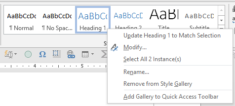 Managing Word Styles